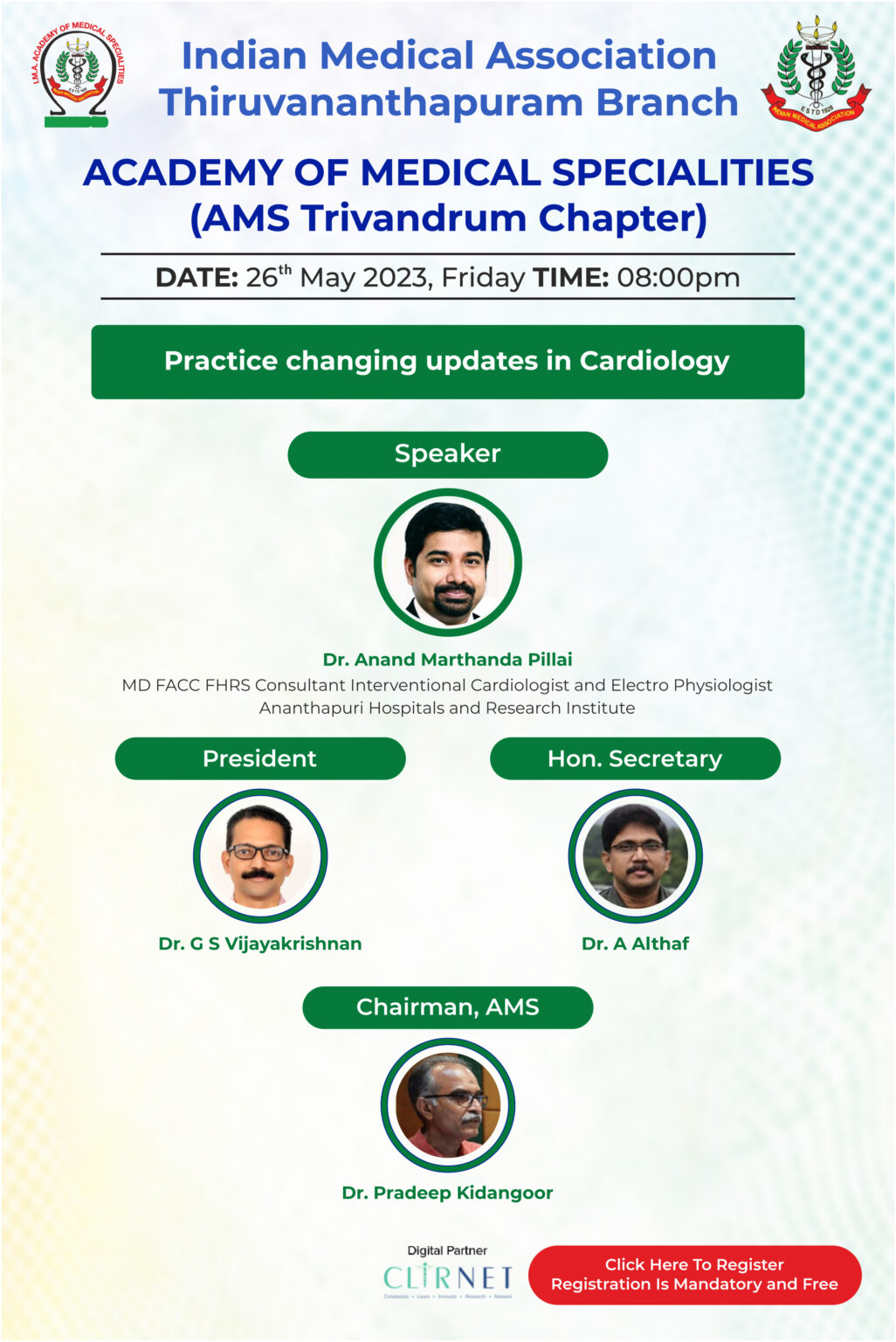 IMA AMS PRACTICE CHANGING UPDATES IN CARDIOLOGY | WEBINAR | 27 MAY 2023 ...